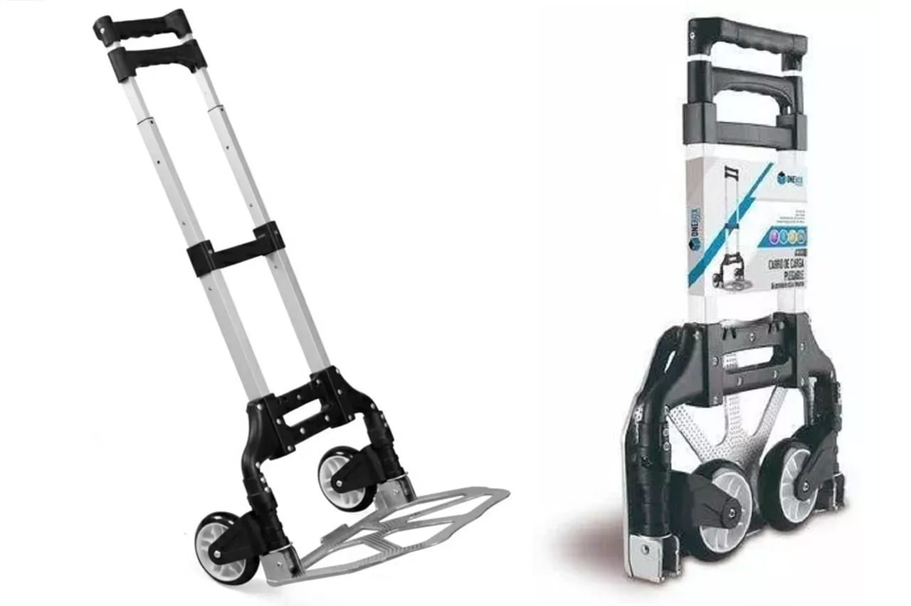 Carro Plegable ONEBOX OB-Z80 Aluminio Extensible 80 Kg - Pardo