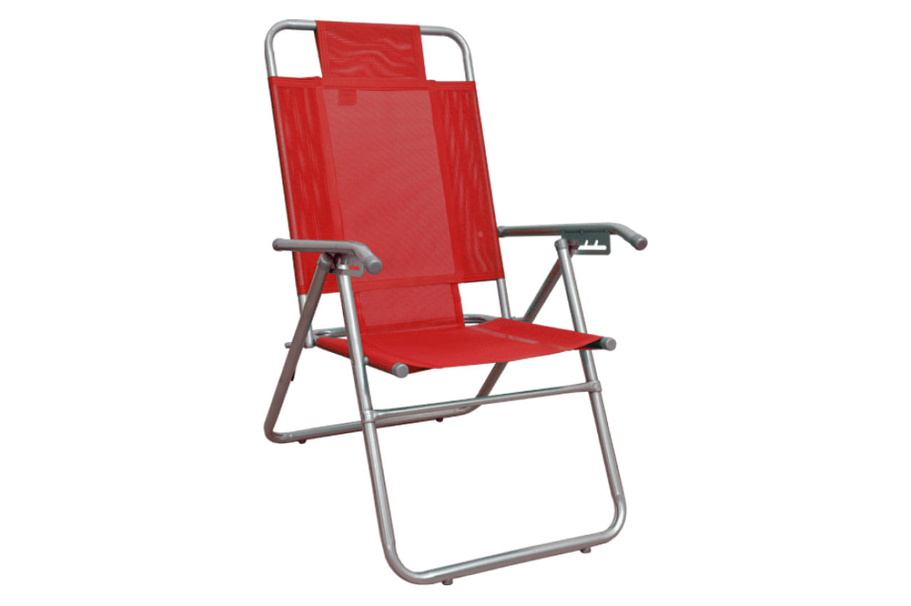 Reposera Descansar 20100 5 Posiciones Roja - Pardo