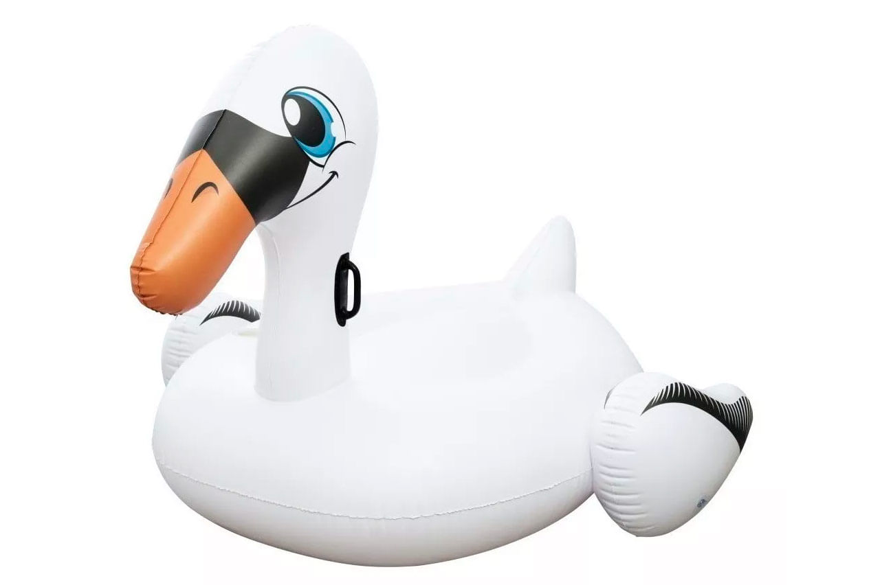 Combo Salvavida Inflable Bestway Cisne Blanco Grande 5482 + Cisne 5892