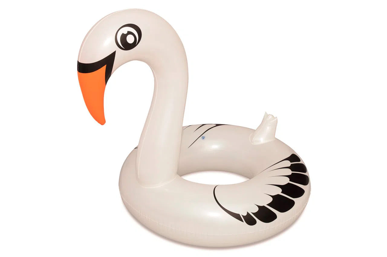 Combo Salvavida Inflable Bestway Cisne Blanco Grande 5482 + Cisne 5892