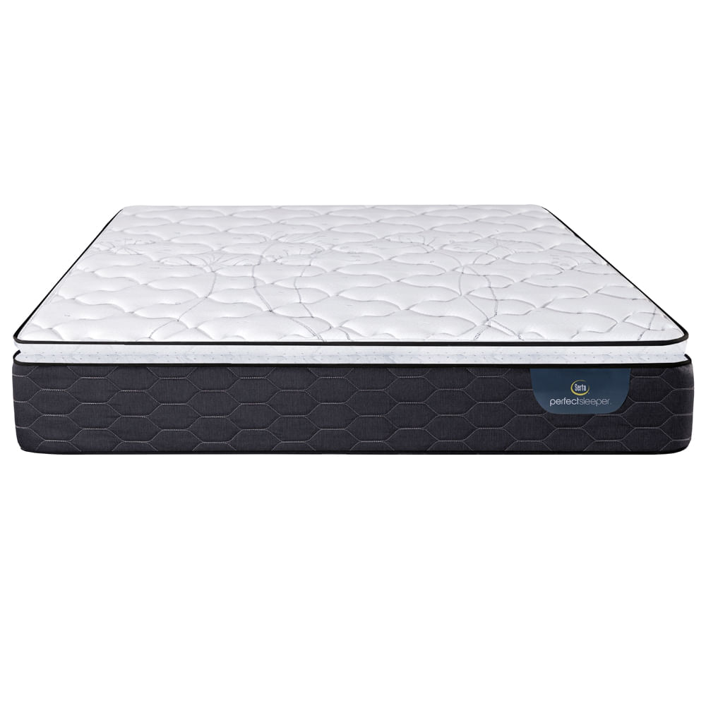 Colchón de Resortes Queen Size Serta Monett Confort 160x200 - Pardo