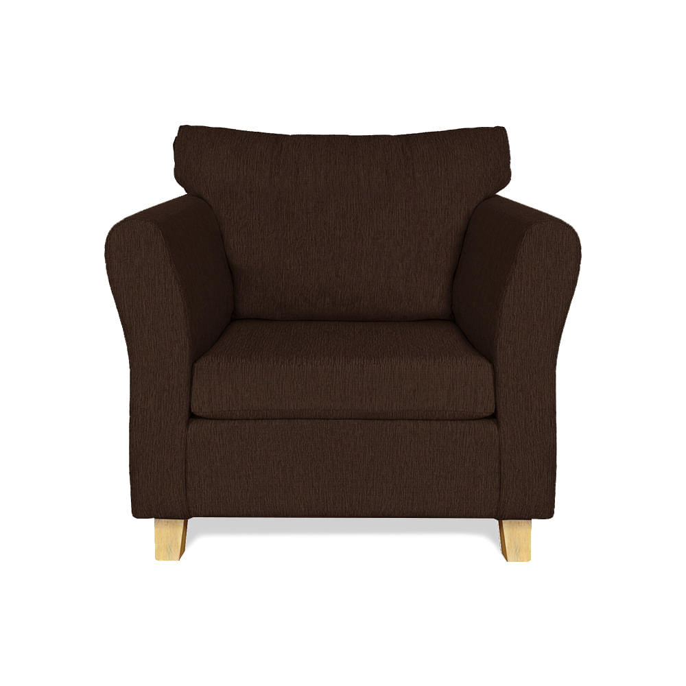 Sillón Trento 1 Cuerpos Chenille Jumper Chocolate - Pardo