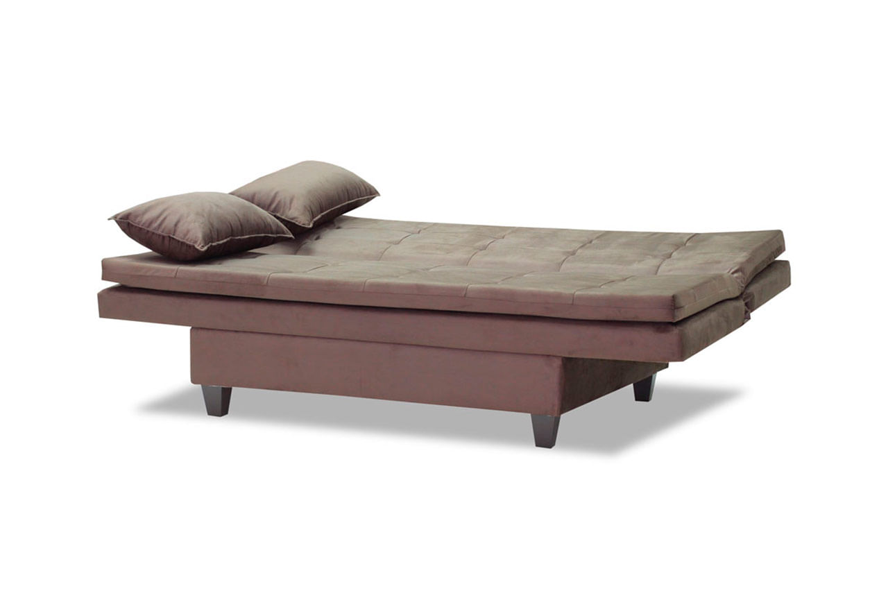 Futon Tucson Marron Bassett - Pardo