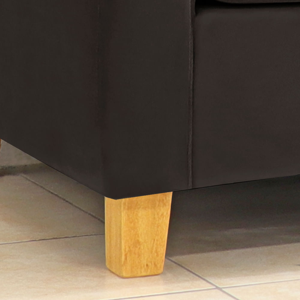 Sillón Trentino 3 Cuerpos Pana Antimanchas Chocolate - Pardo