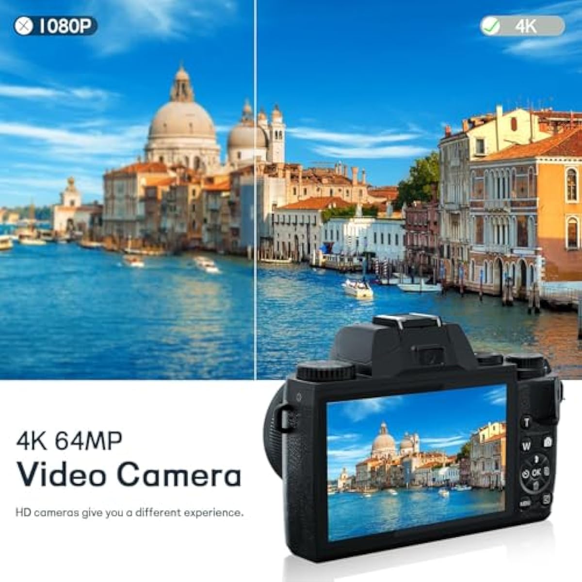 Cámaras Digitales Para Fotografía Nikicam 4k 64mp Wifi Vlogging Cámara