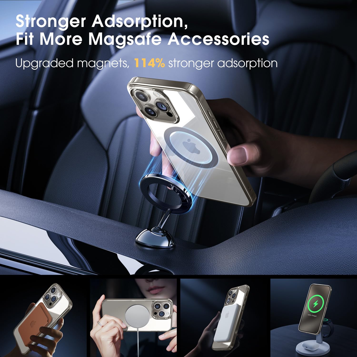 Alphex Funda oficial de color para iPhone 15 Pro Max, compatible con ...