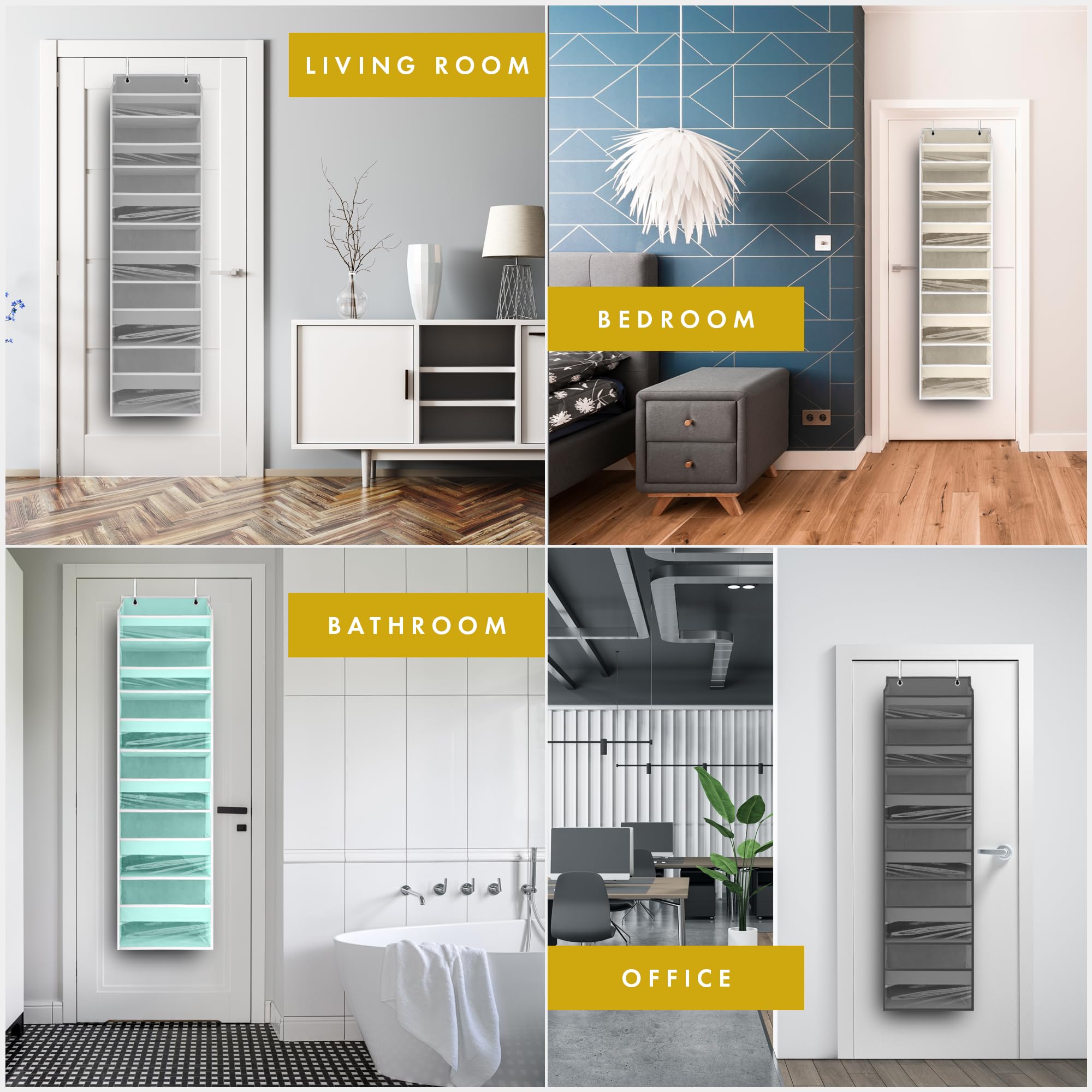 HOMELUX THEORY 1 organizador para colocar sobre la puerta de 55 x 14 x ...