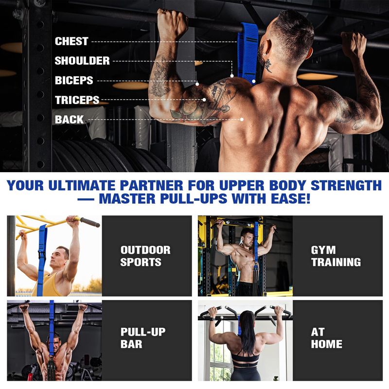 BELLEZA Y SALUD FITNESS ACCESORIOS DEPORTIVOS Pull Up Assistance Bands ...